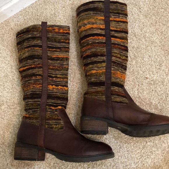 Sbicca | Shoes | Sbicca Vintage Collection Leather Sweater Boots | Poshmark